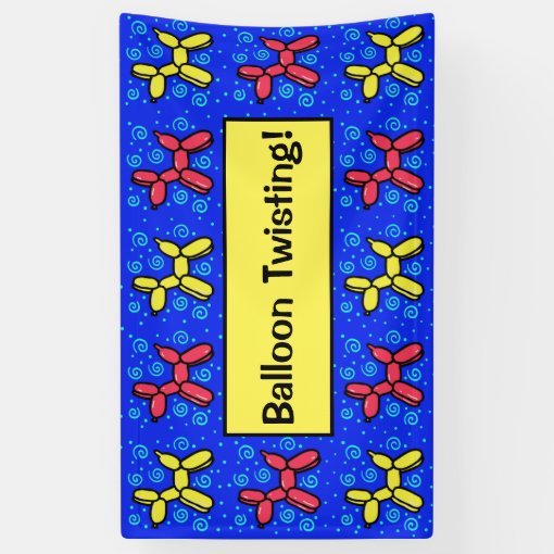 Balloon Twisting! Banner | Zazzle