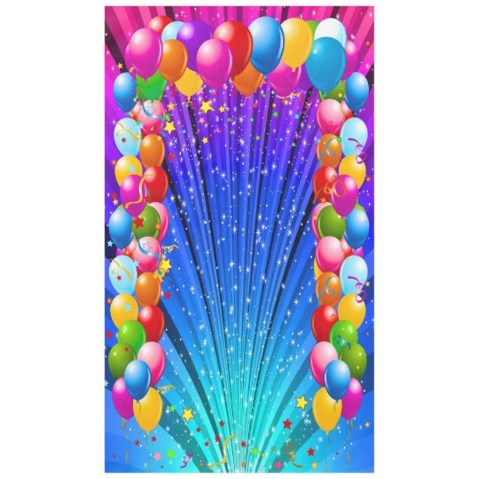 Balloon Vertical Banner, Photo Prop, Tablecloth 2 | Zazzle.com