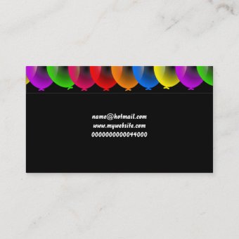 Balloon Wallpaper, Your Name Here Business Card | Zazzle