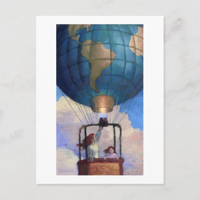 Balloon World postcard | Zazzle