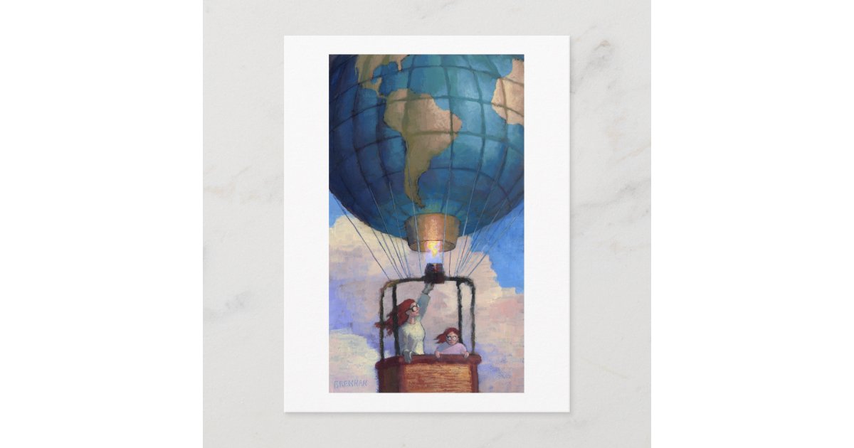 Balloon World postcard | Zazzle