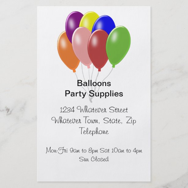 Balloon Flyers | Zazzle