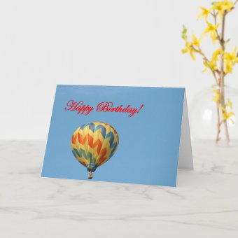 Balloons, Happy Birthday Card | Zazzle