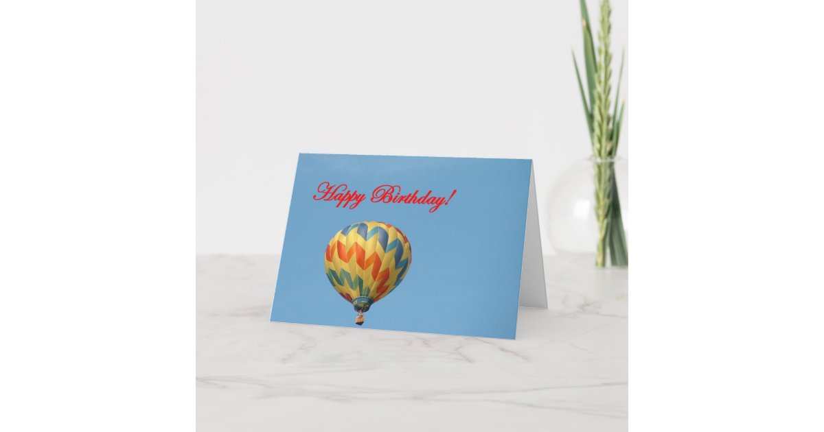 Balloons, Happy Birthday Card | Zazzle