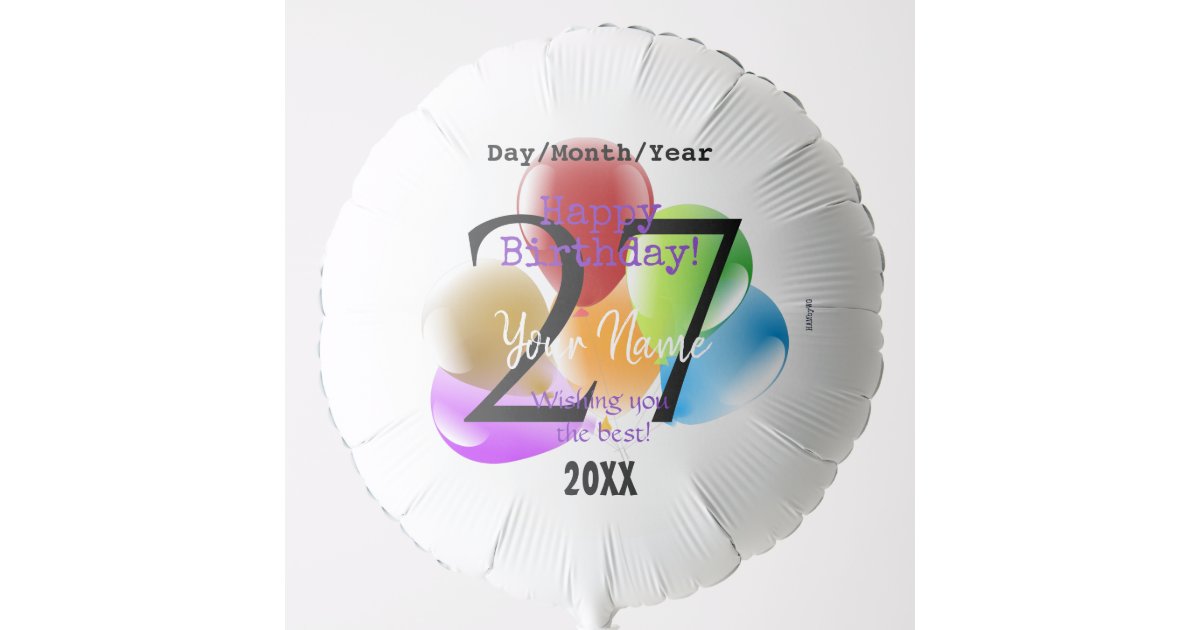 Balloons Personalized Birthday Balloon | Zazzle