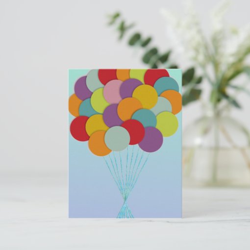 Balloons Postcard | Zazzle