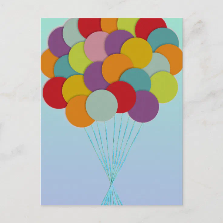 Balloons Postcard | Zazzle