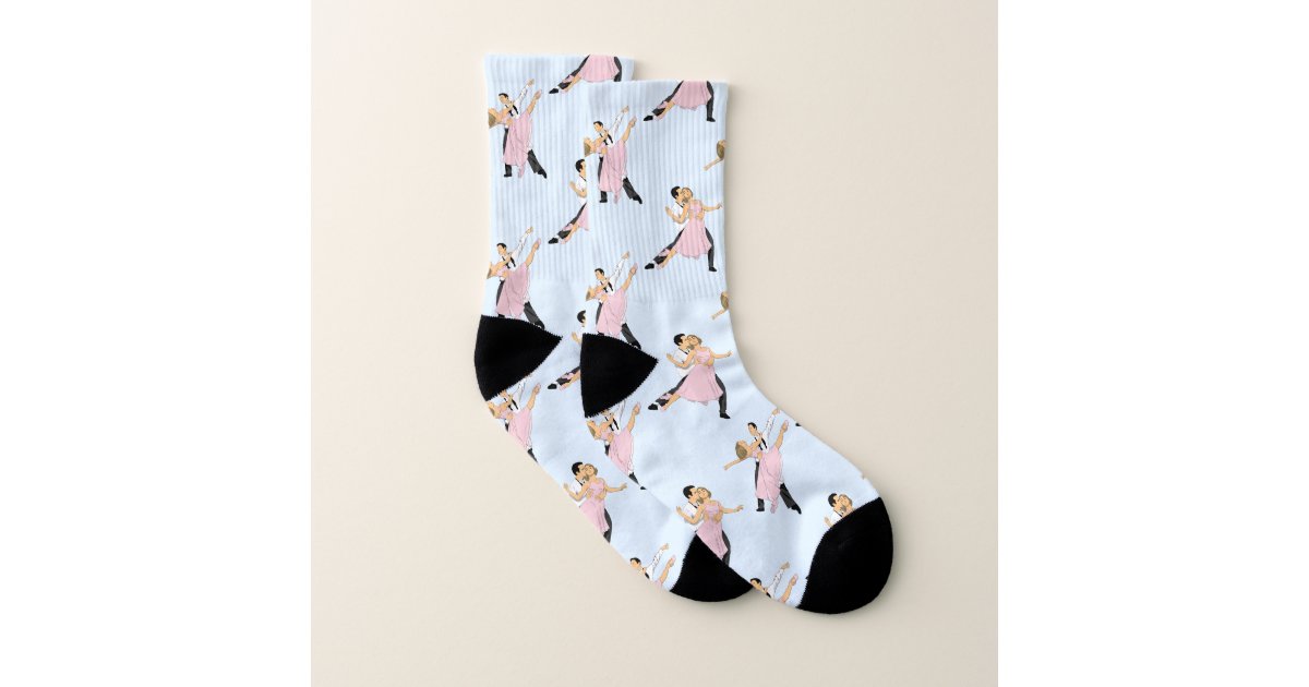 Ballroom Couple Dancing Socks | Zazzle