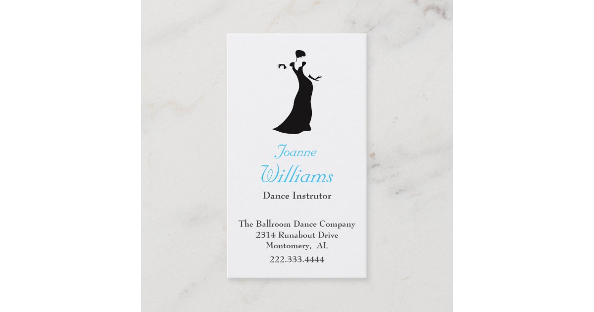 Ballroom dance Business Card | Zazzle