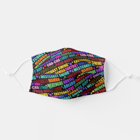 Ballroom Dance | Dance Styles Adult Cloth Face Mask | Zazzle.com