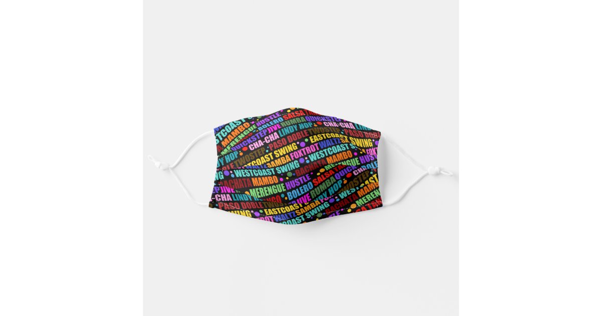 Ballroom Dance | Dance Styles Adult Cloth Face Mask | Zazzle