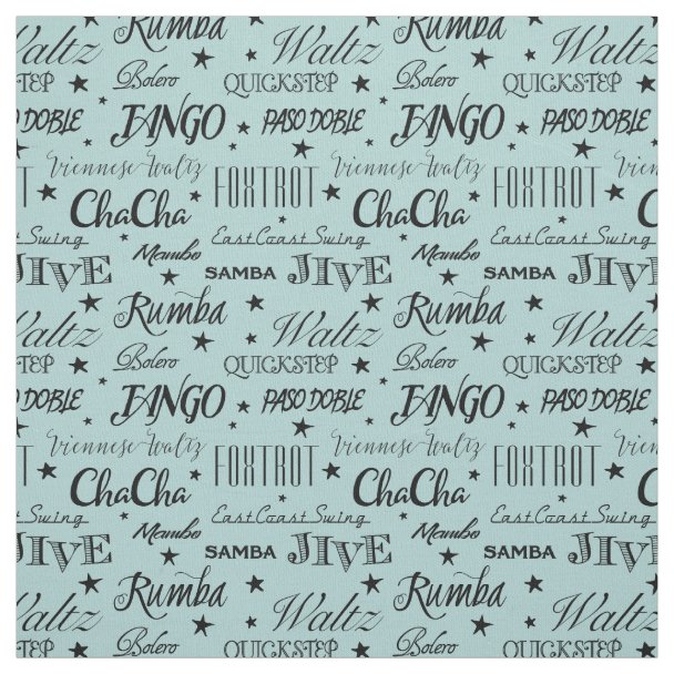 Swing Dance Fabric | Zazzle