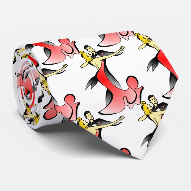 Ballroom Dancers dancing couple swing dance Neck Tie | Zazzle