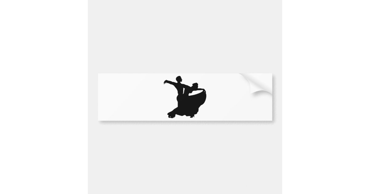 Ballroom Dancing Bumper Sticker | Zazzle