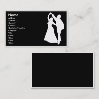 ballroom dancing Business card | Zazzle