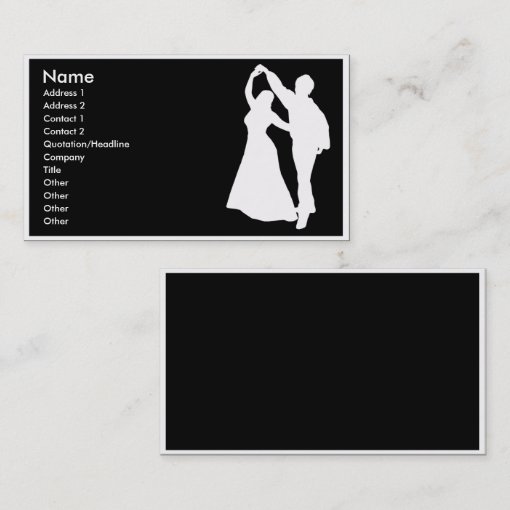 ballroom dancing Business card | Zazzle