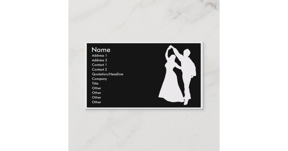 ballroom dancing Business card | Zazzle