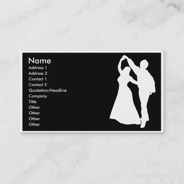 ballroom dancing Business card | Zazzle