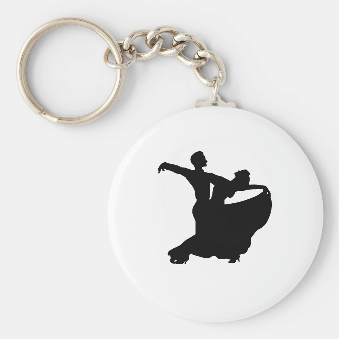 Ballroom Dancing Keychain | Zazzle