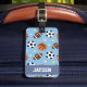 Balls Sports Themed Pattern For Boys Luggage Tag | Zazzle