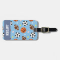 Balls Sports Themed Pattern For Boys Luggage Tag | Zazzle