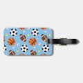 Balls Sports Themed Pattern For Boys Luggage Tag | Zazzle