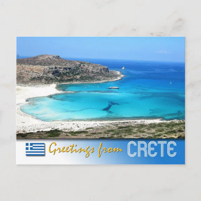 Balos Lagoon Beach, Crete, Greece Postcard | Zazzle