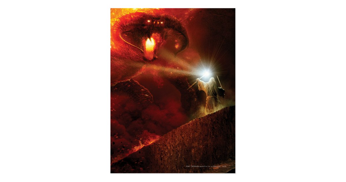 Balrog Versus GANDALF™ Postcard | Zazzle.com