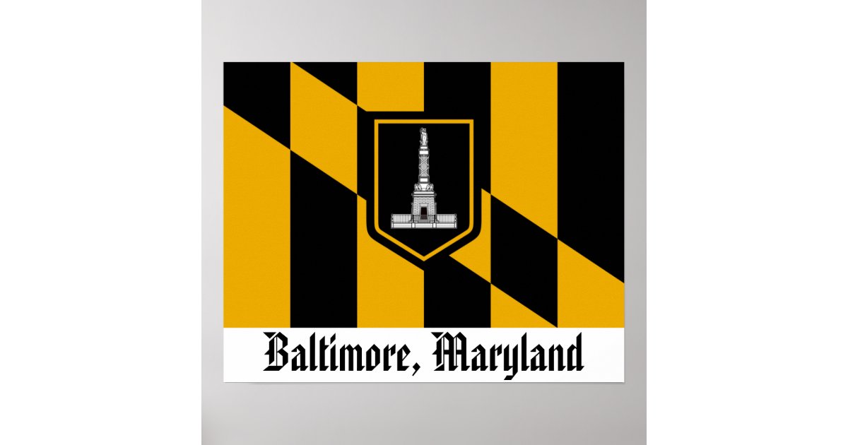 Baltimore Flag Poster | Zazzle