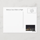 Baltimore Inner Harbor at Night Postcard | Zazzle