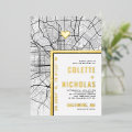 Baltimore Love Locator | City Themed Wedding Foil Invitation | Zazzle