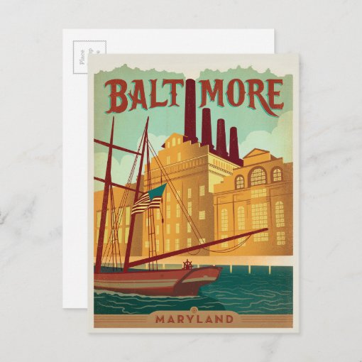 Baltimore, MD Postcard | Zazzle