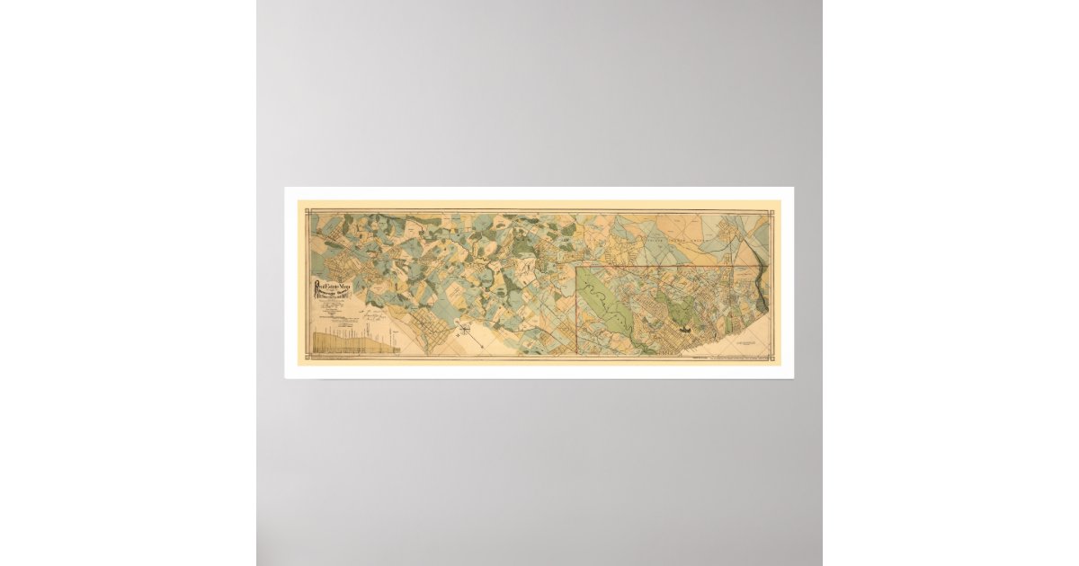 Baltimore & Ohio Railroad Map 1890 Poster | Zazzle