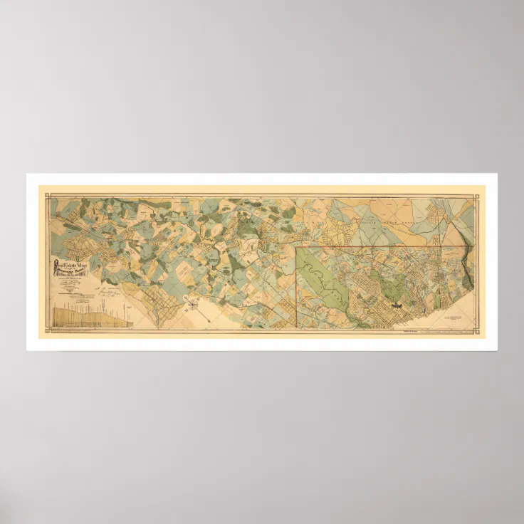 Baltimore & Ohio Railroad Map 1890 Poster | Zazzle