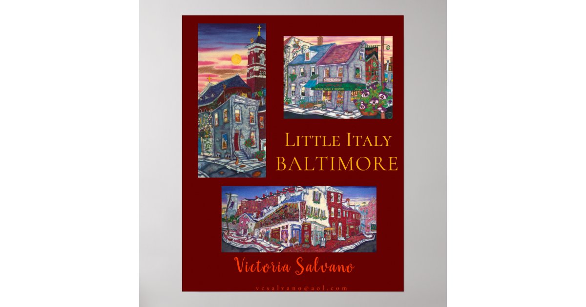 Baltimore's Little Italy poster | Zazzle
