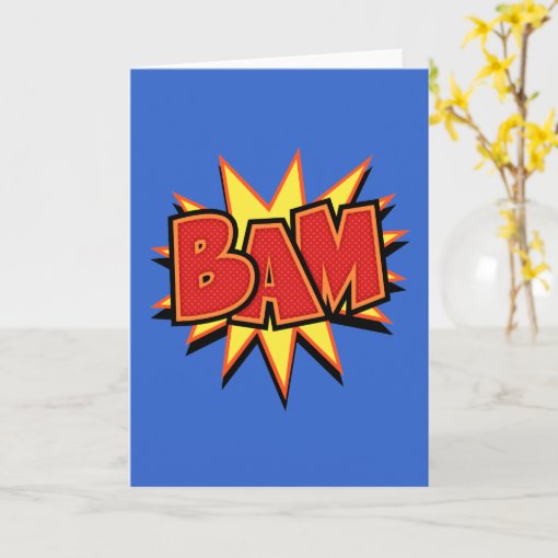 Bam-3 Card | Zazzle