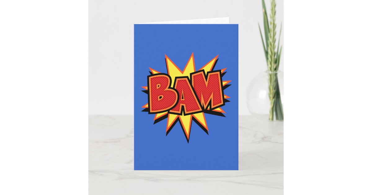 Bam-3 Card | Zazzle