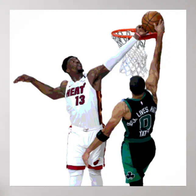 Bam Adebayo Block Poster | Zazzle