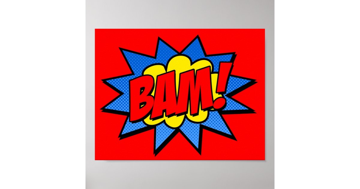 BAM POSTER | Zazzle