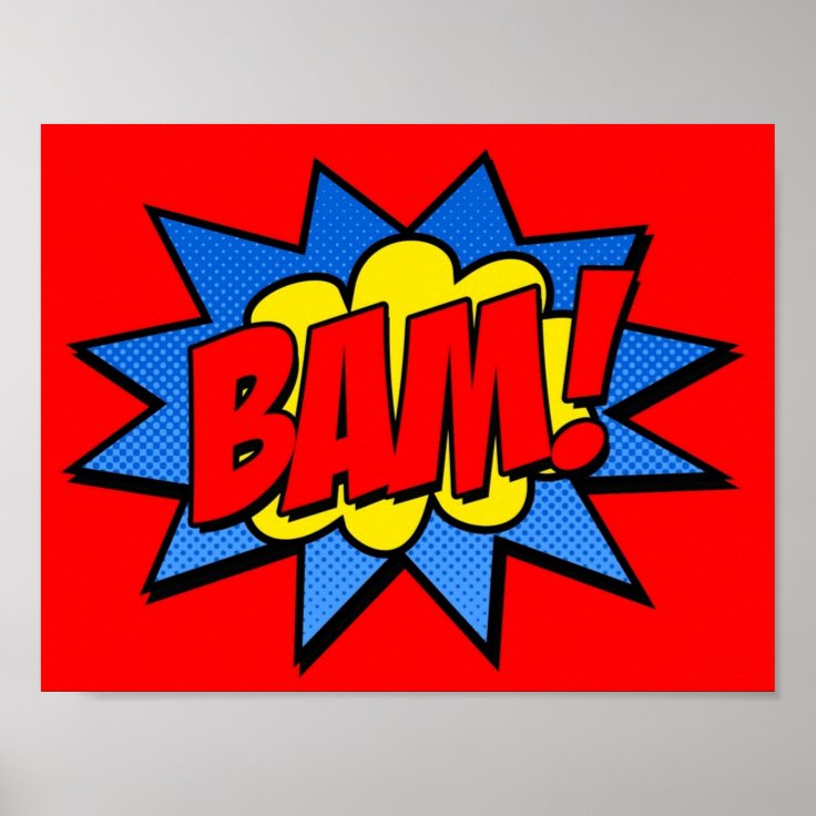 BAM POSTER | Zazzle