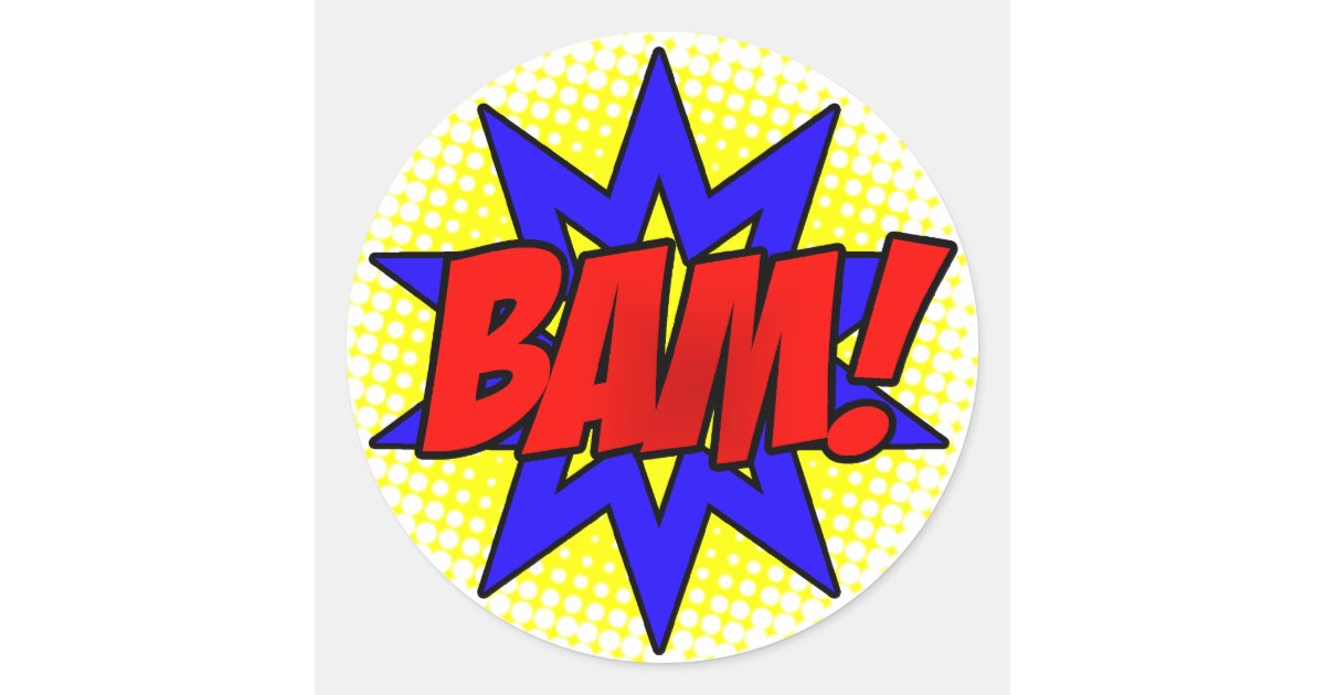 BAM! Sticker Sheet | Zazzle
