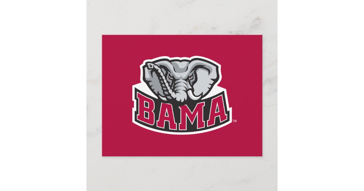 Bama with Big Al Postcard | Zazzle