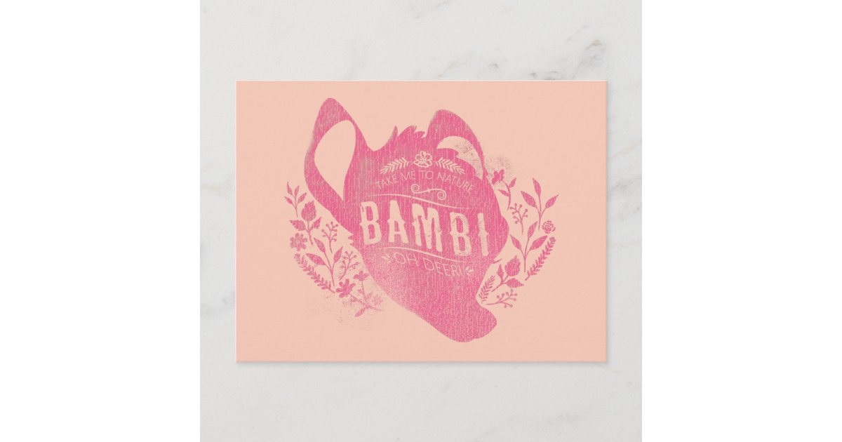 Bambi | Oh Dear Postcard | Zazzle