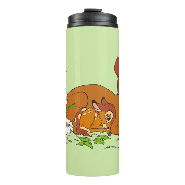 Bambi Resting With His Mother Thermal Tumbler | Zazzle