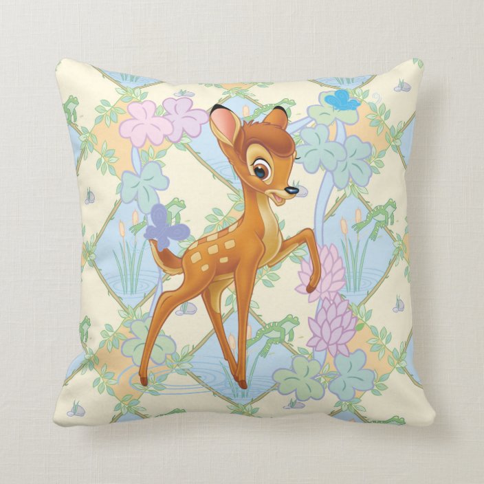 Bambi Throw Pillow | Zazzle.com
