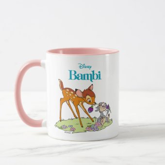 Bambi & Thumper Eating Clover Blossoms Mug | Zazzle