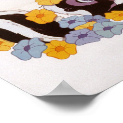 Bambi Thumper Flower Poster | Zazzle