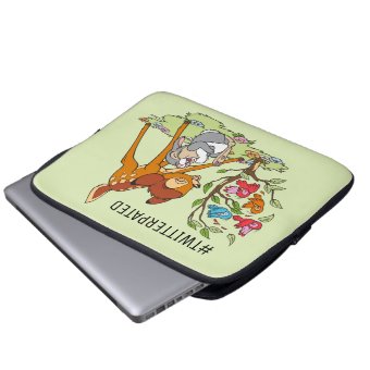 Bambi & Thumper Laughing At Birds Laptop Sleeve | Zazzle