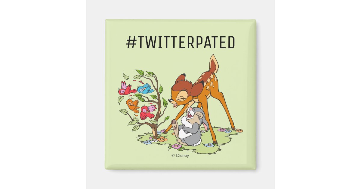 Bambi & Thumper Laughing At Birds Magnet | Zazzle