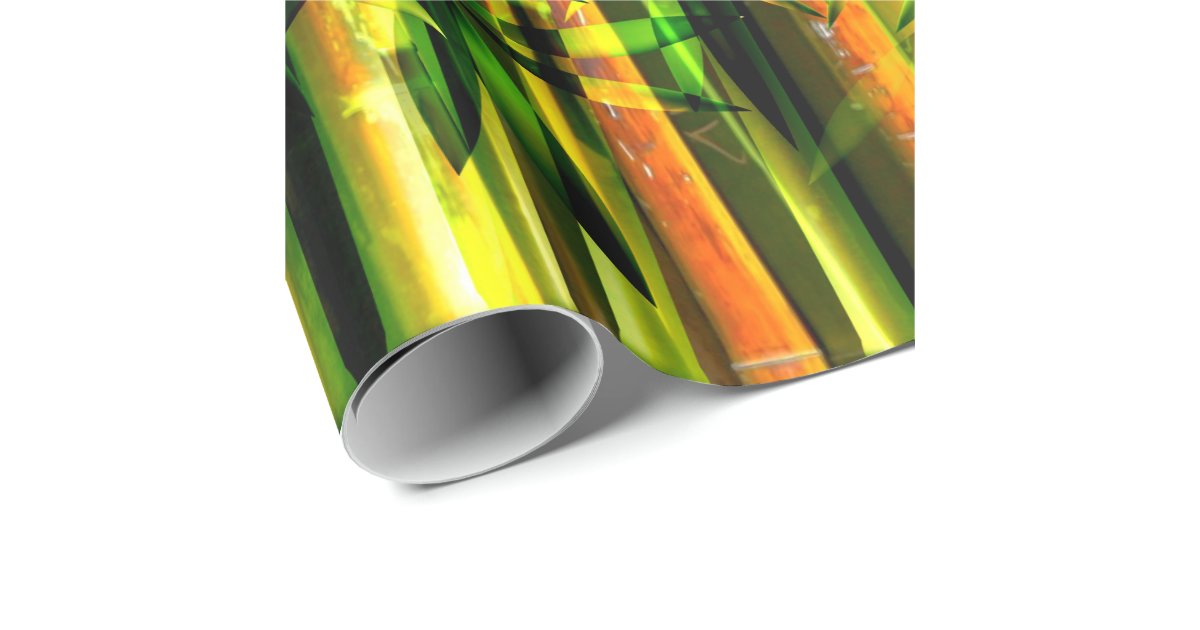 Bamboo Art 6 Wrapping Paper | Zazzle